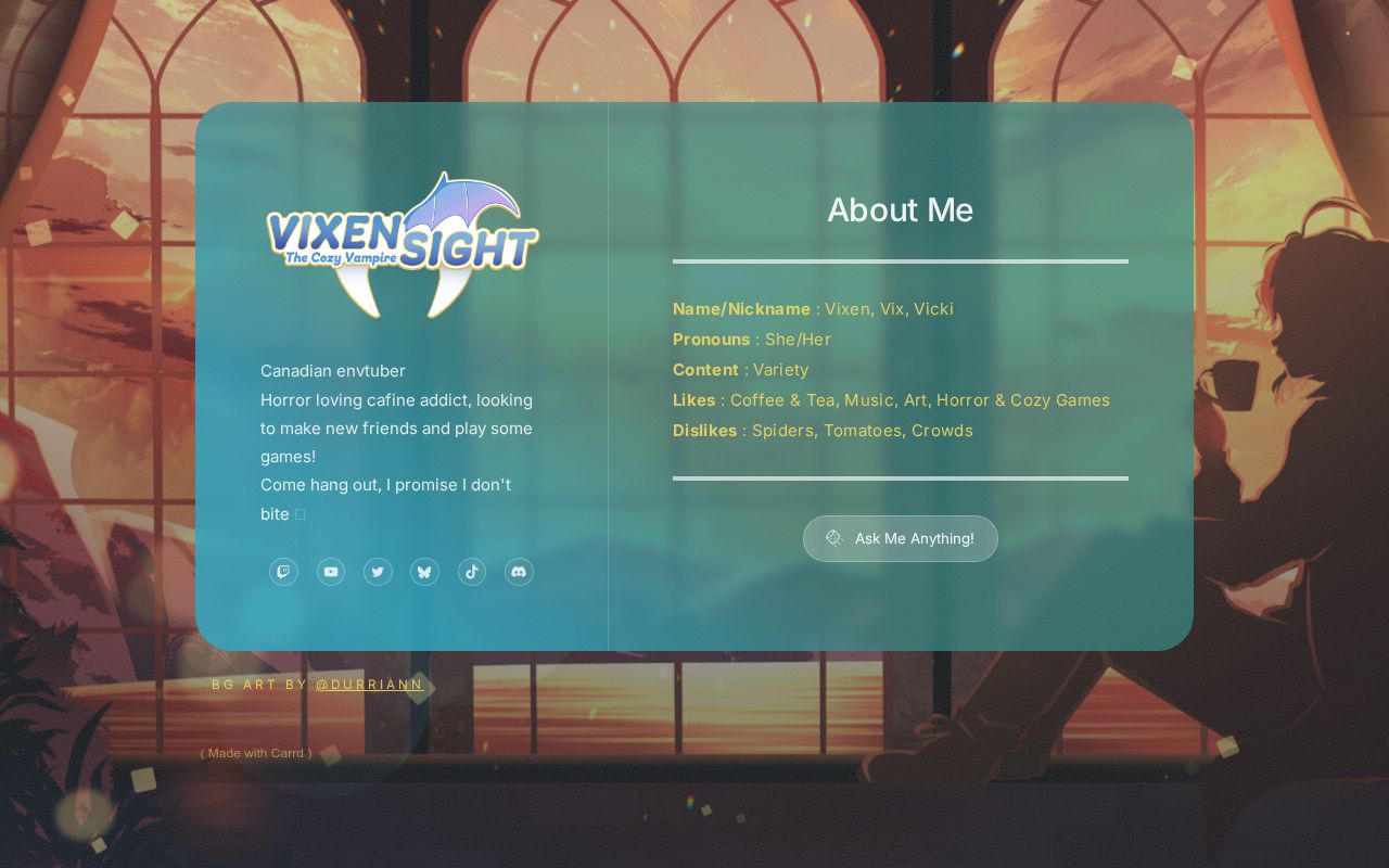Vixen Sight Socials